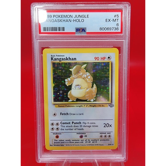 Pokemon | Toys | Pokmon Kangaskhan German Jungle Set Holo 564 Vintage ...